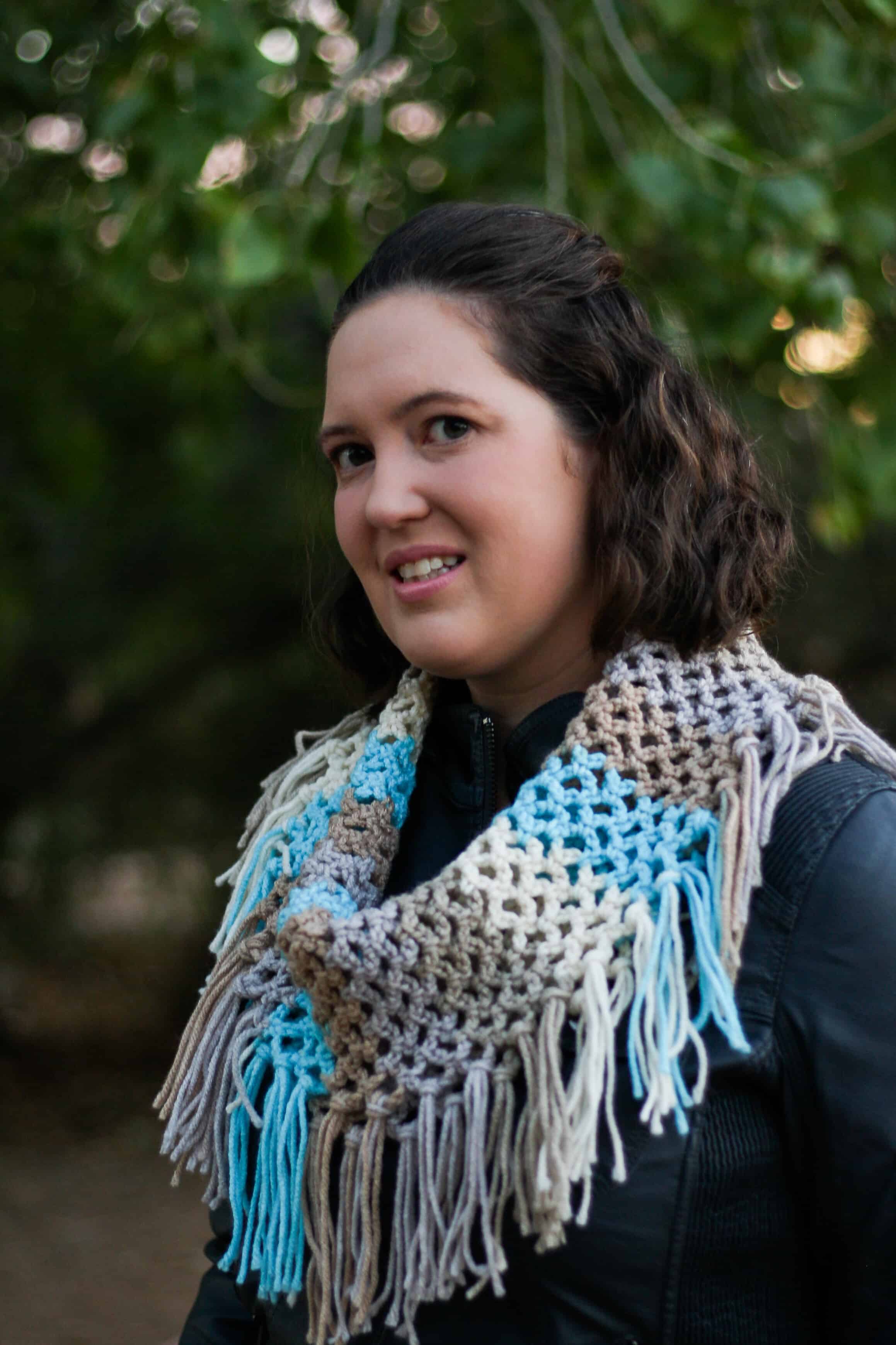 Spring Fringe Cowl: Free Crochet Pattern - Winding Road Crochet