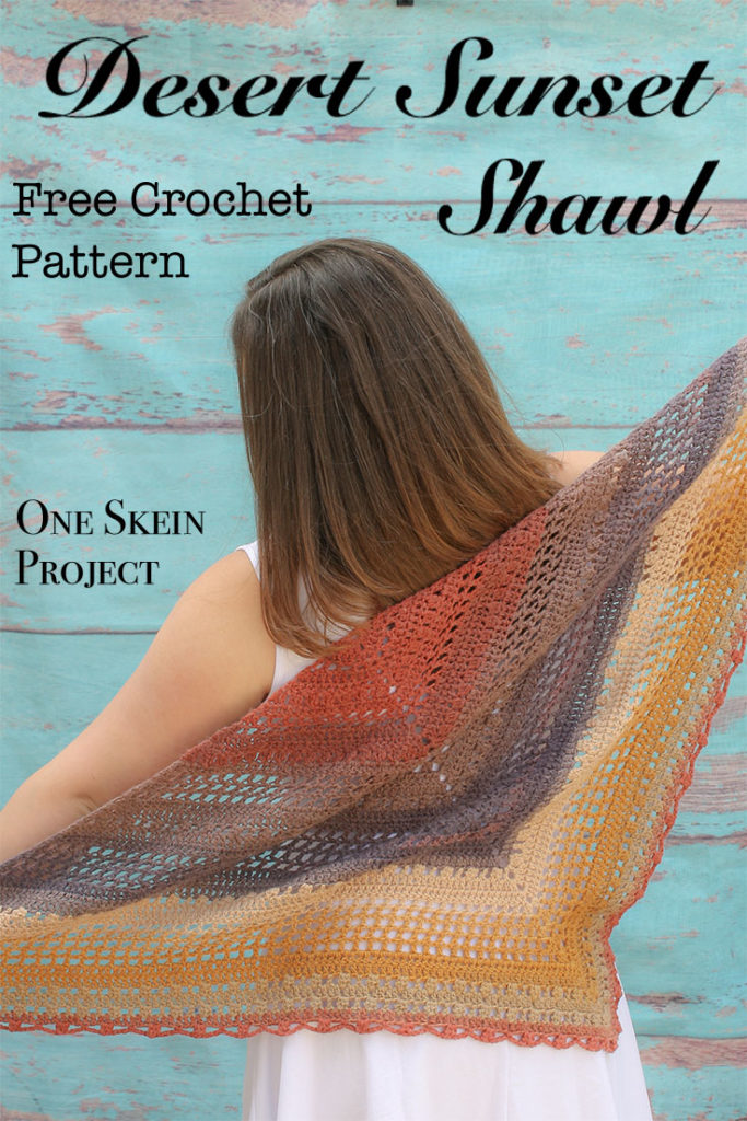 Desert Sunset Shawl: Free Crochet Pattern - Winding Road Crochet