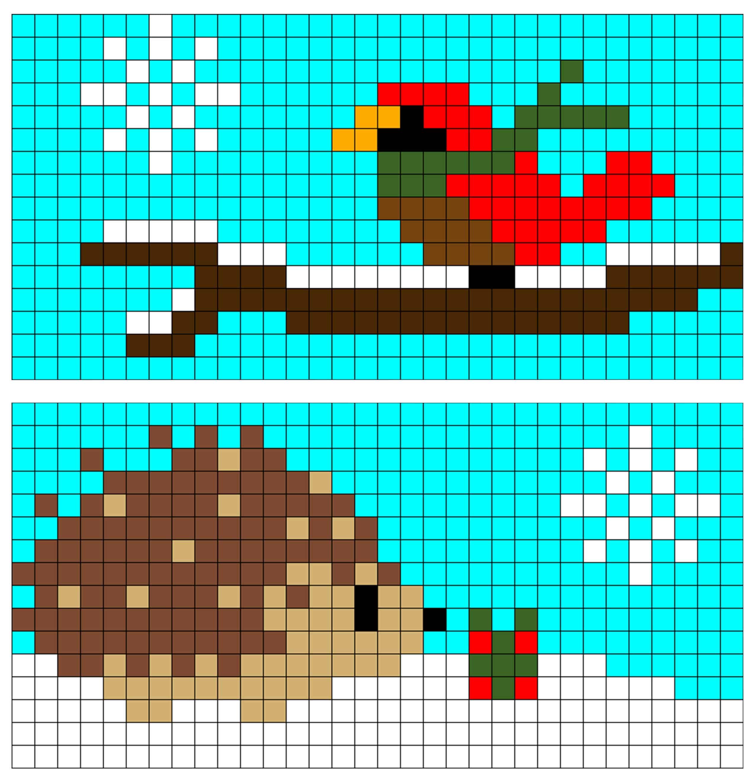 Little Critters Crochet C2C Graphs - Winding Road Crochet