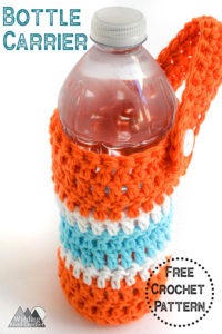 On-the-Go Water Bottle Carrier Free Crochet Pattern - Winding Road Crochet