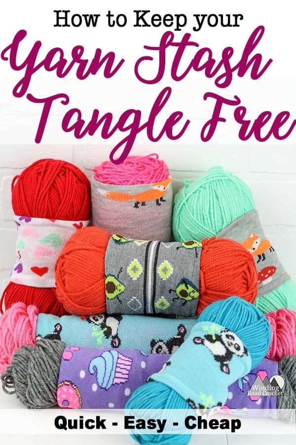 Tangle Free Yarn Storage: Quick and Easy DIY - Winding Road Crochet