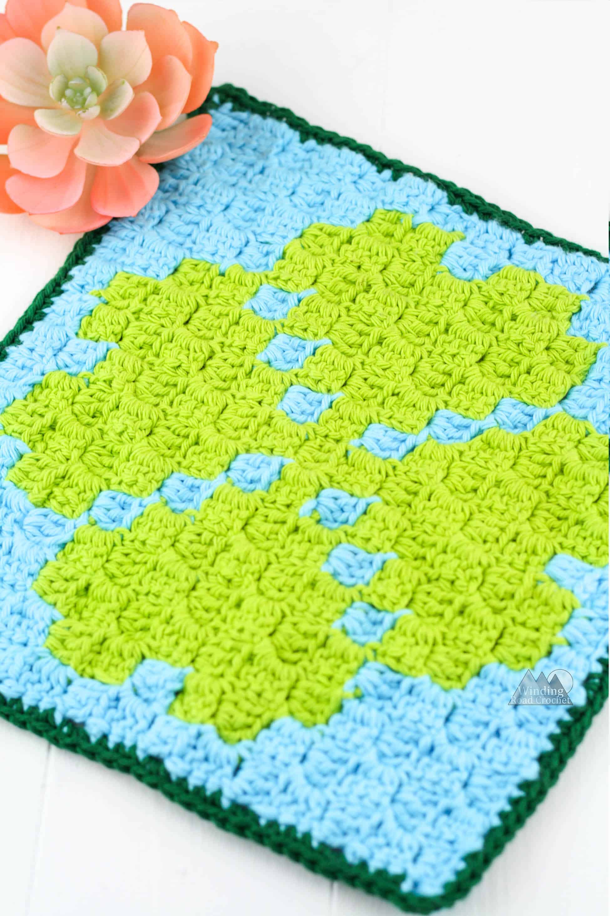 Four Leaf Clover C2C Graph - Winding Road Crochet