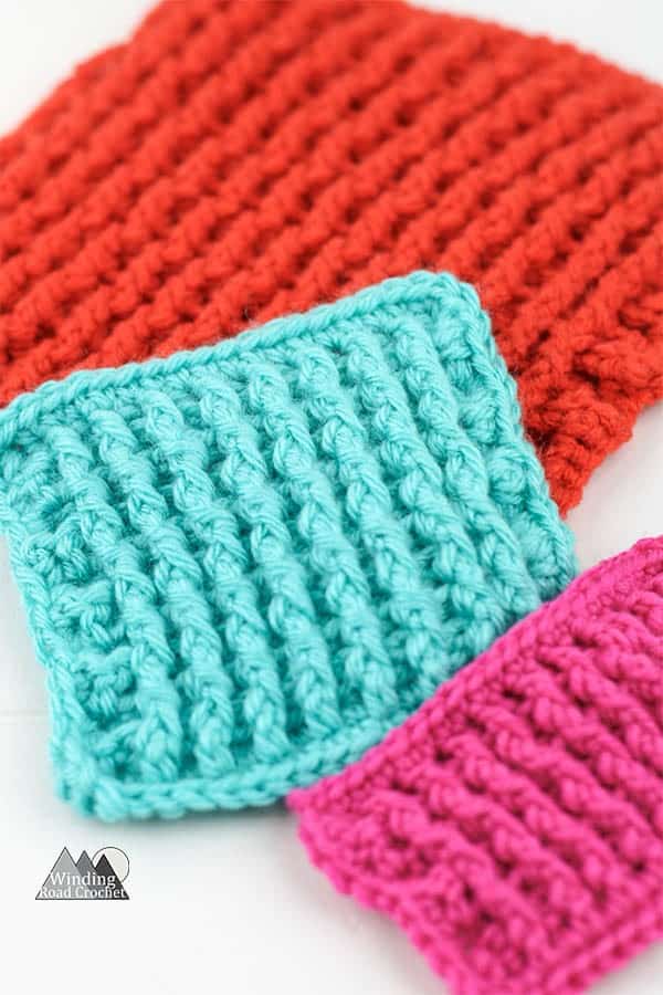 Single Rib Stitch Crochet Tutorial - Winding Road Crochet
