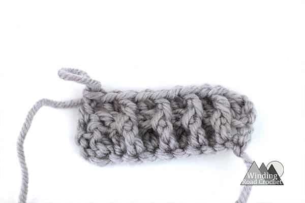 Single Rib Stitch Crochet Tutorial - Winding Road Crochet