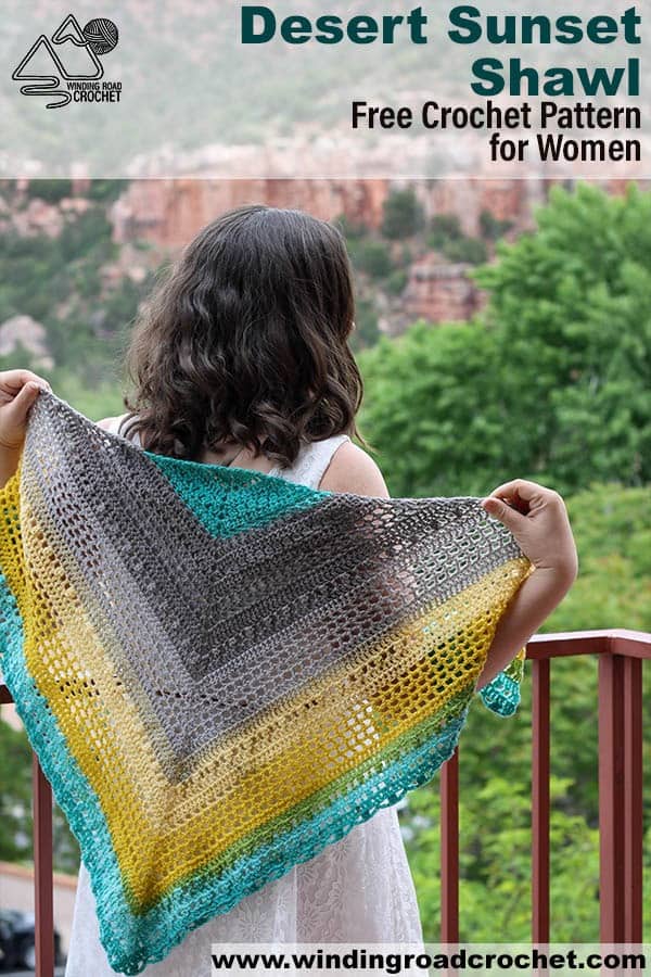 Desert Sunset Shawl: Free Crochet Pattern - Winding Road Crochet