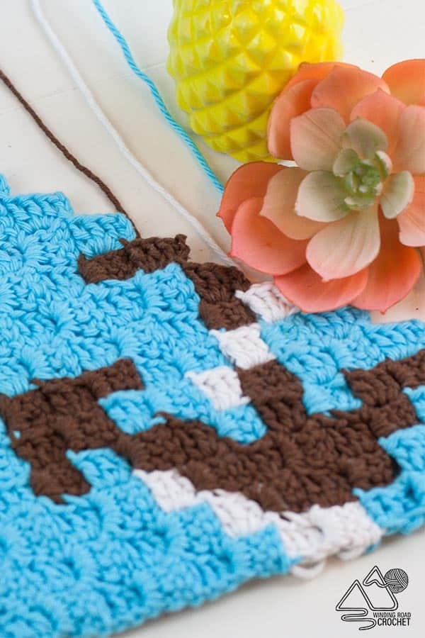 Quick Anchor C2C Crochet Graph you will Love - Winding Road Crochet