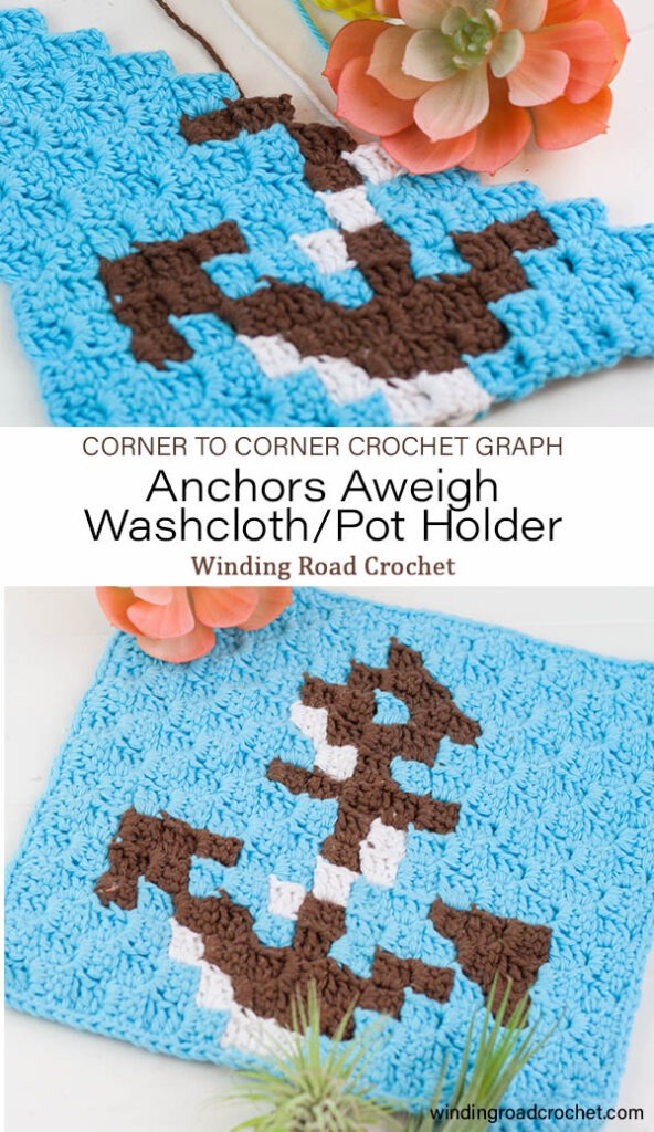 Quick Anchor C2C Crochet Graph you will Love - Winding Road Crochet