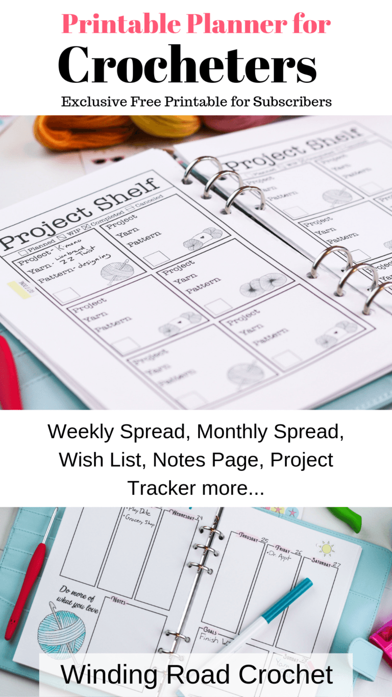 A Practical Crochet Planner you will Love - Winding Road Crochet
