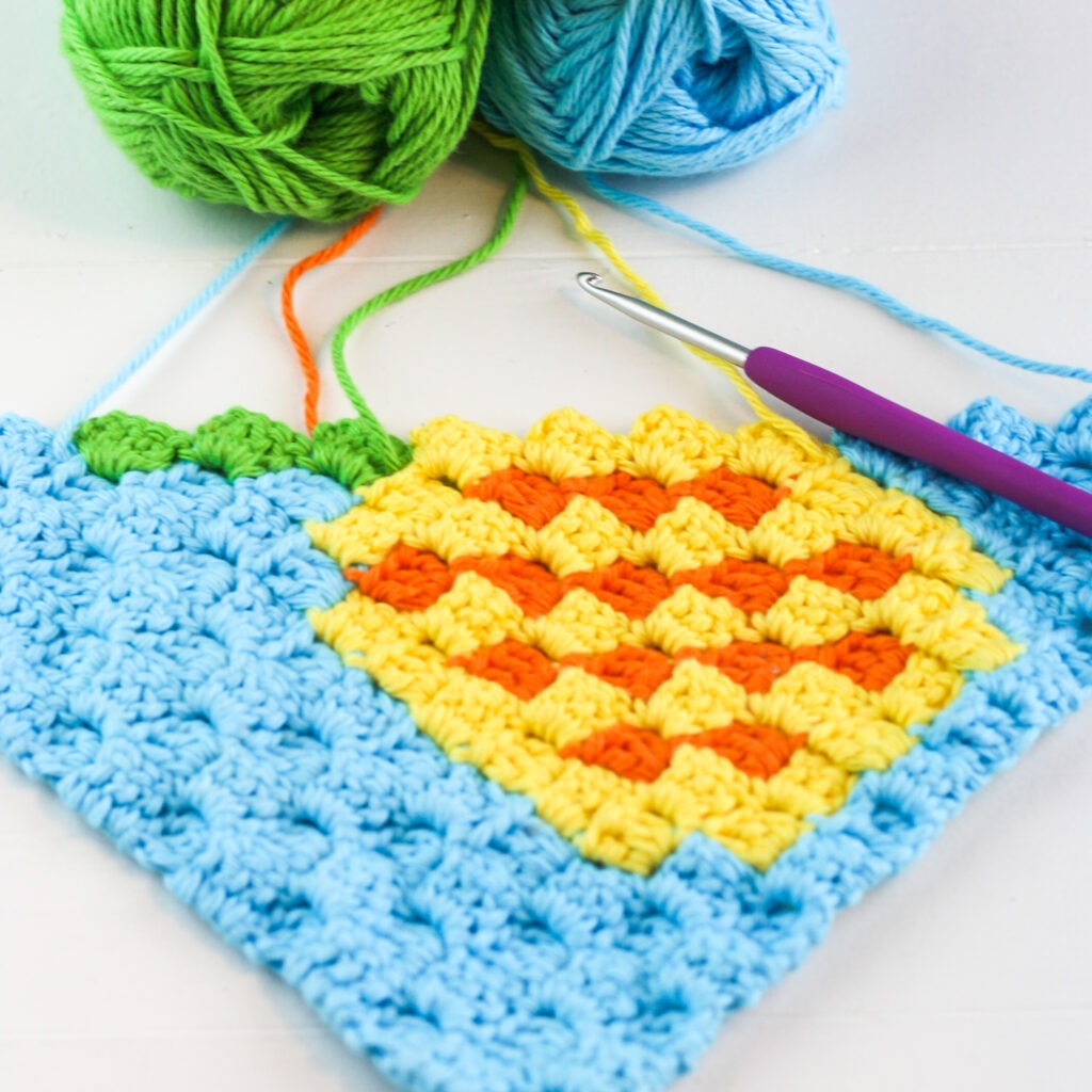 Pineapple C2C Crochet Graph - Winding Road Crochet