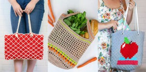 How to make a Flat Bottom Bag from a Crochet Rectangle - Winding Road