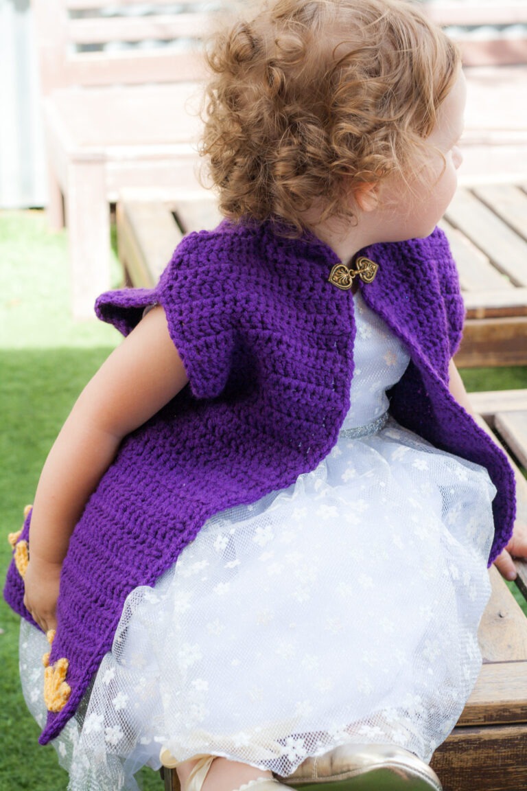 Free Crochet Cape Pattern: Perfect for a Princess - Winding Road Crochet