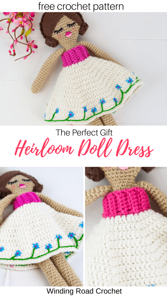 Heirloom Doll Dress Pattern - Winding Road Crochet