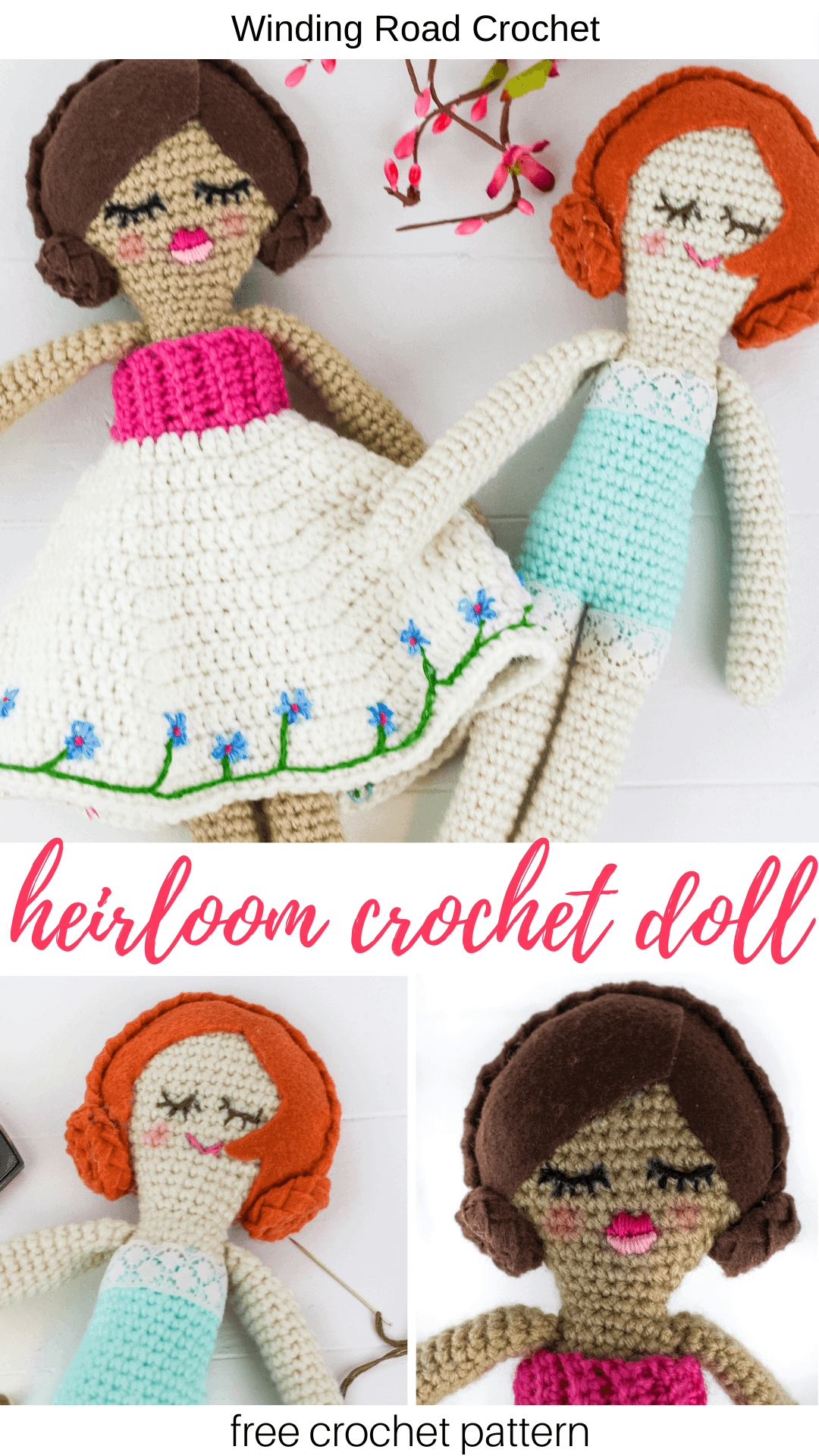 How to make a Heirloom Crochet Doll - Winding Road Crochet