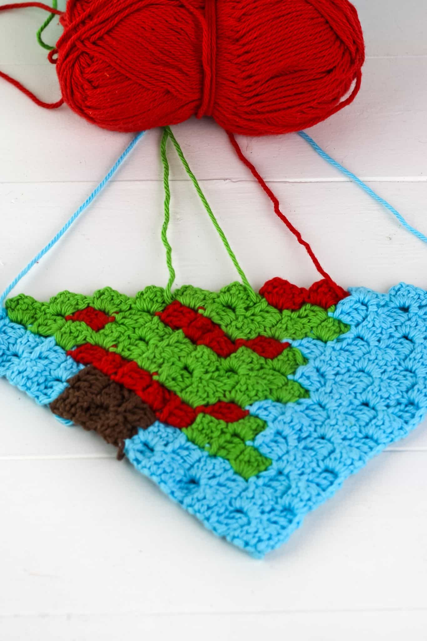 Christmas Tree C2C Crochet Graph - Winding Road Crochet