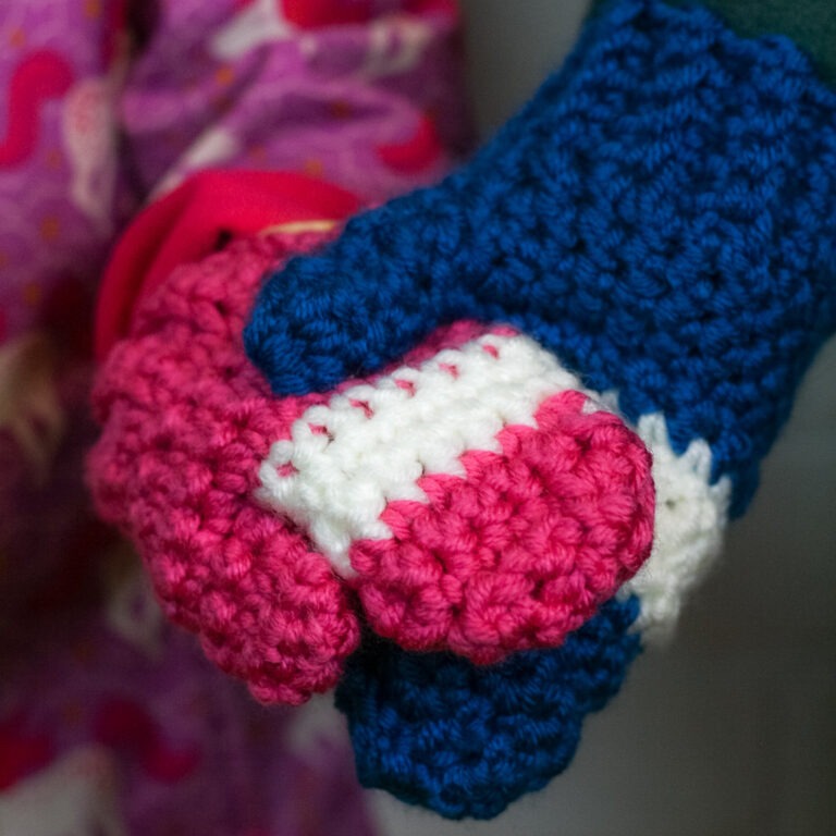 Toddler Crochet Mittens for Beginners - Winding Road Crochet