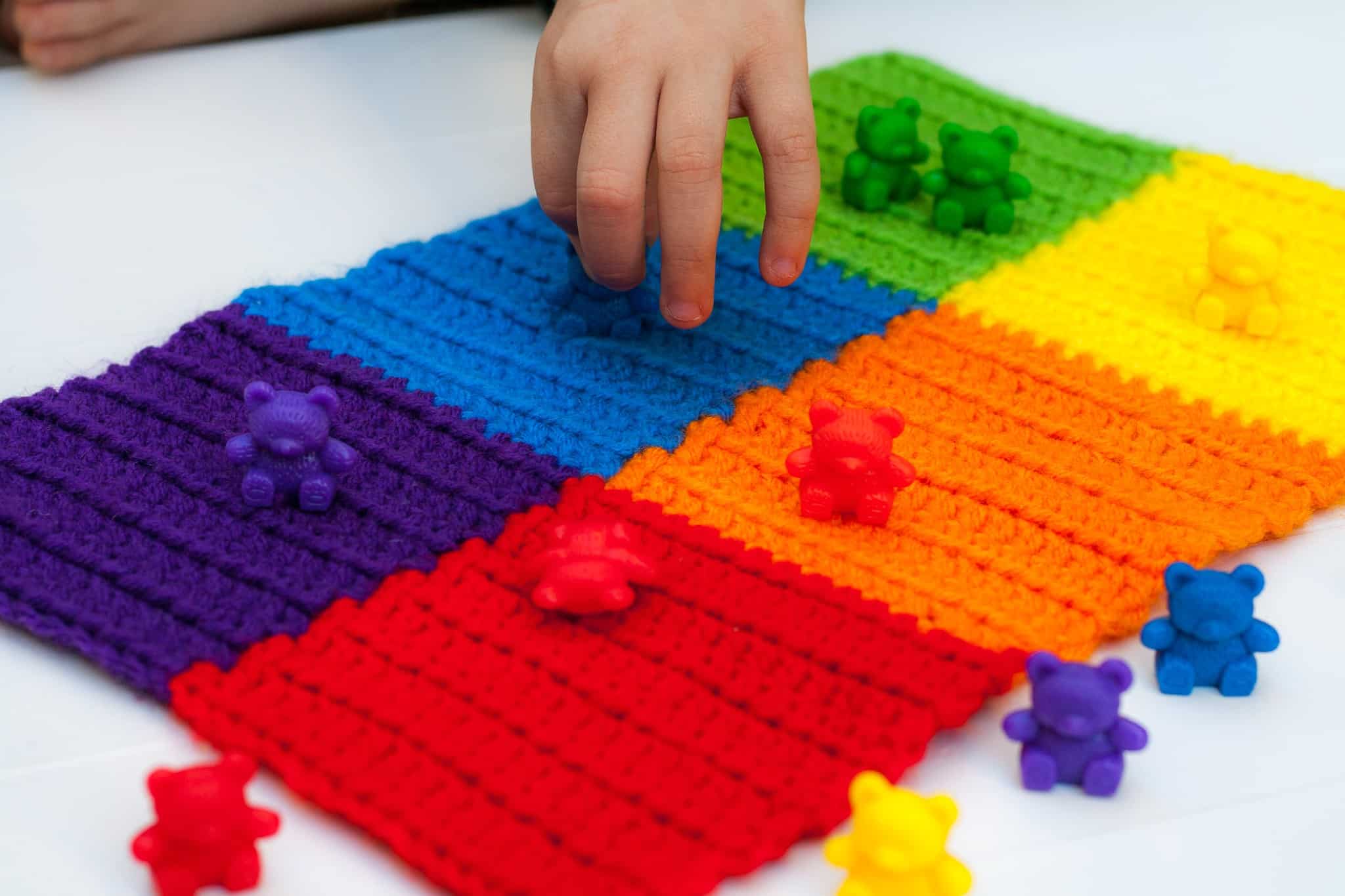 Crochet Toy Pattern: Shape and Color Sorting - Winding Road Crochet