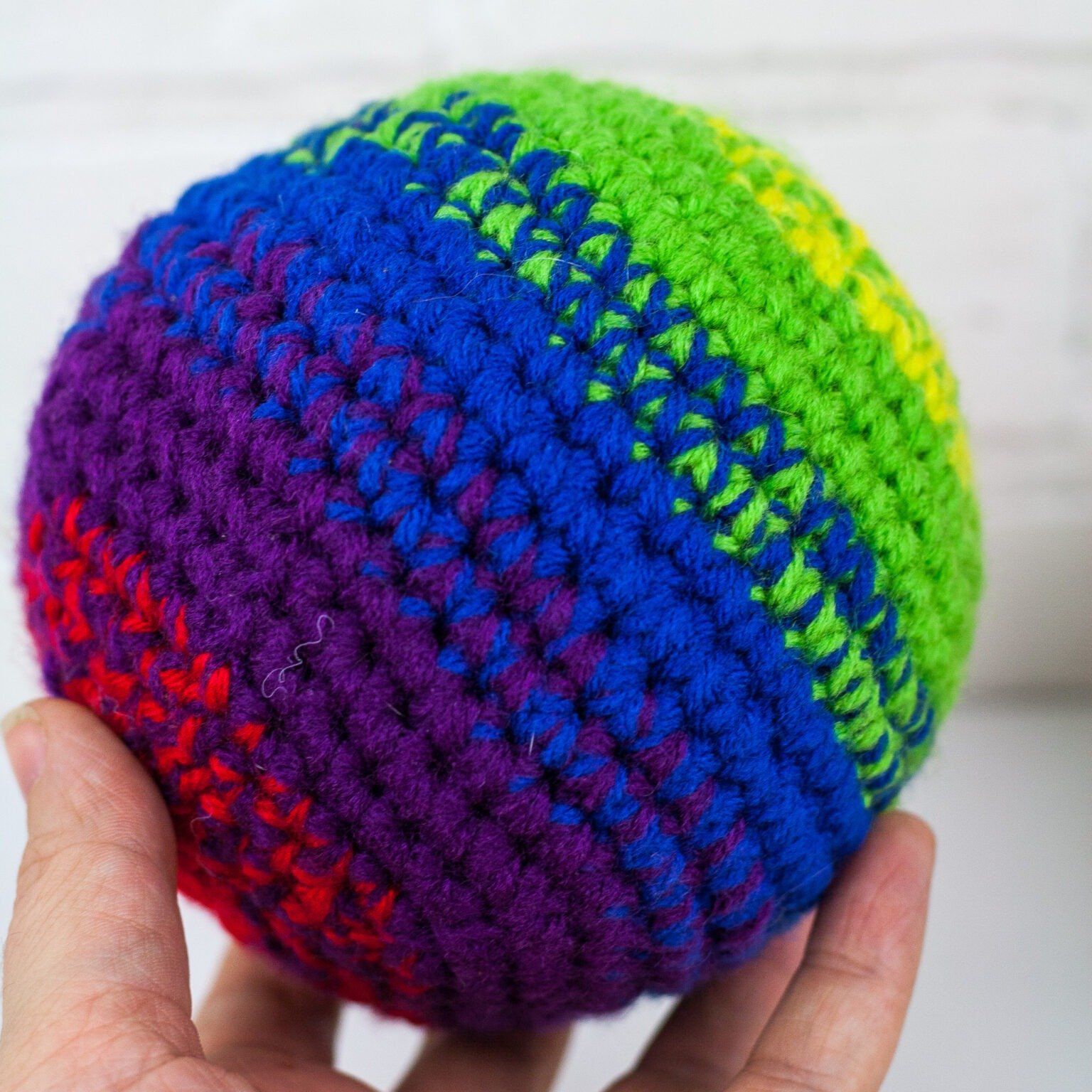 Quick Crochet Toy: Stacking Baskets and Ball - Winding Road Crochet