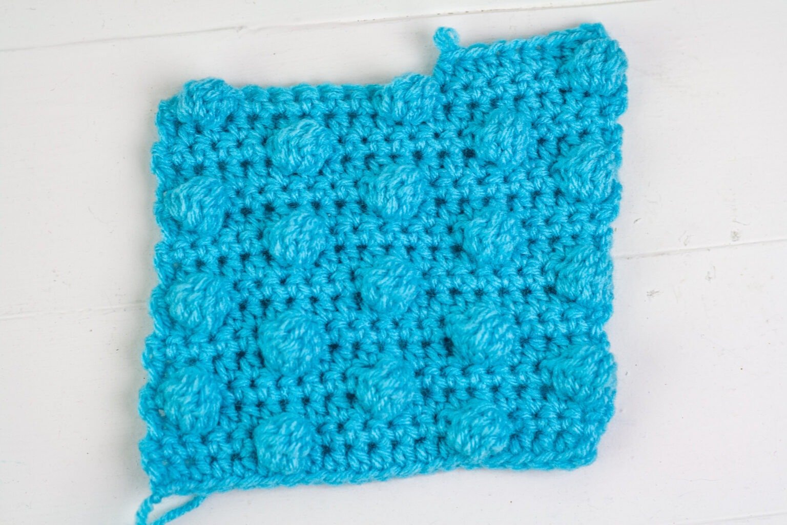 Bobble Stitch Crochet Tutorial + Practice Pattern - Winding Road Crochet