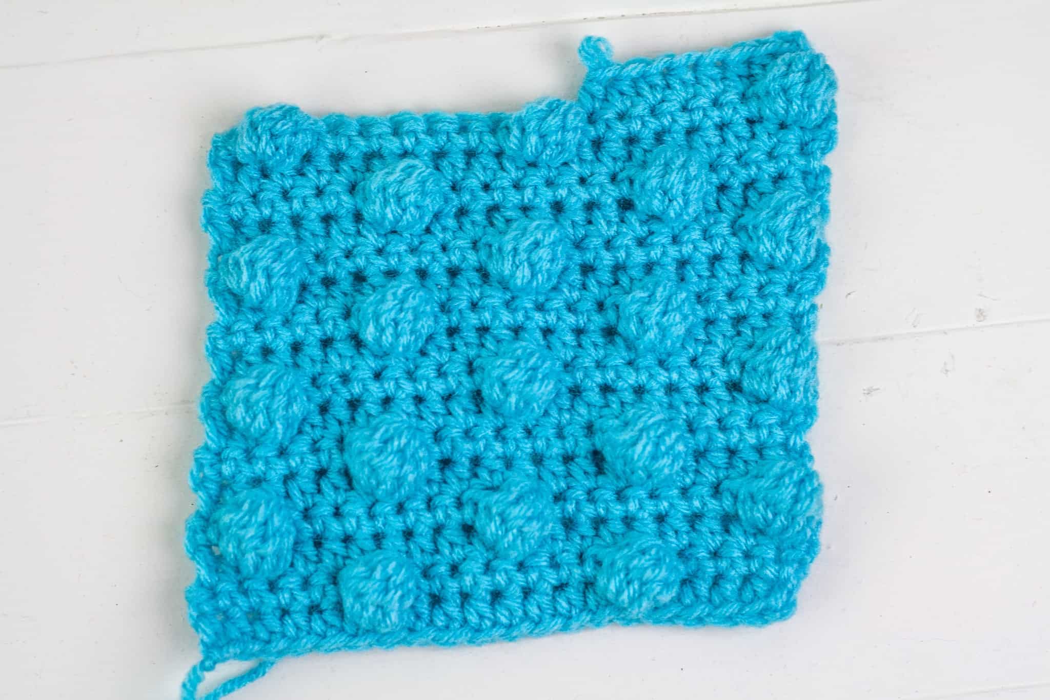 Bobble Stitch Crochet Tutorial + Practice Pattern - Winding Road Crochet