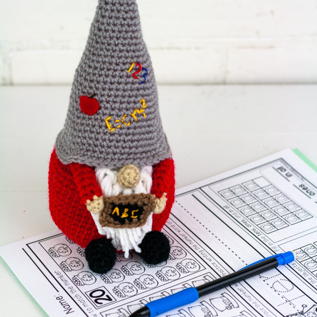 Crochet Mailman Gnome Free Pattern - Winding Road Crochet