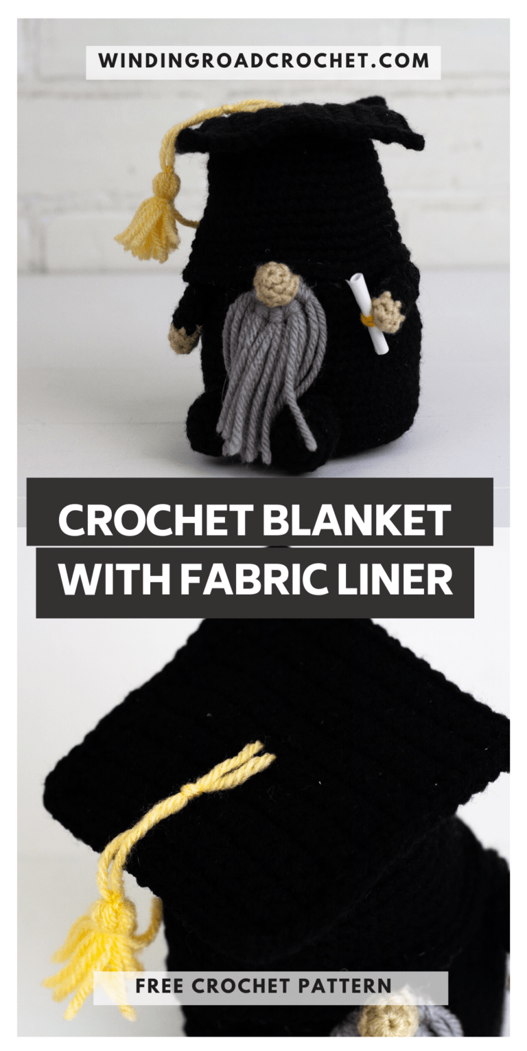 Crochet Graduation Gnome Free Pattern - Winding Road Crochet