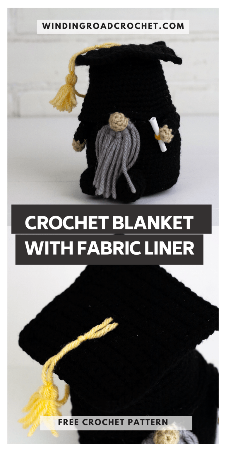 Crochet Graduation Gnome Free Pattern - Winding Road Crochet