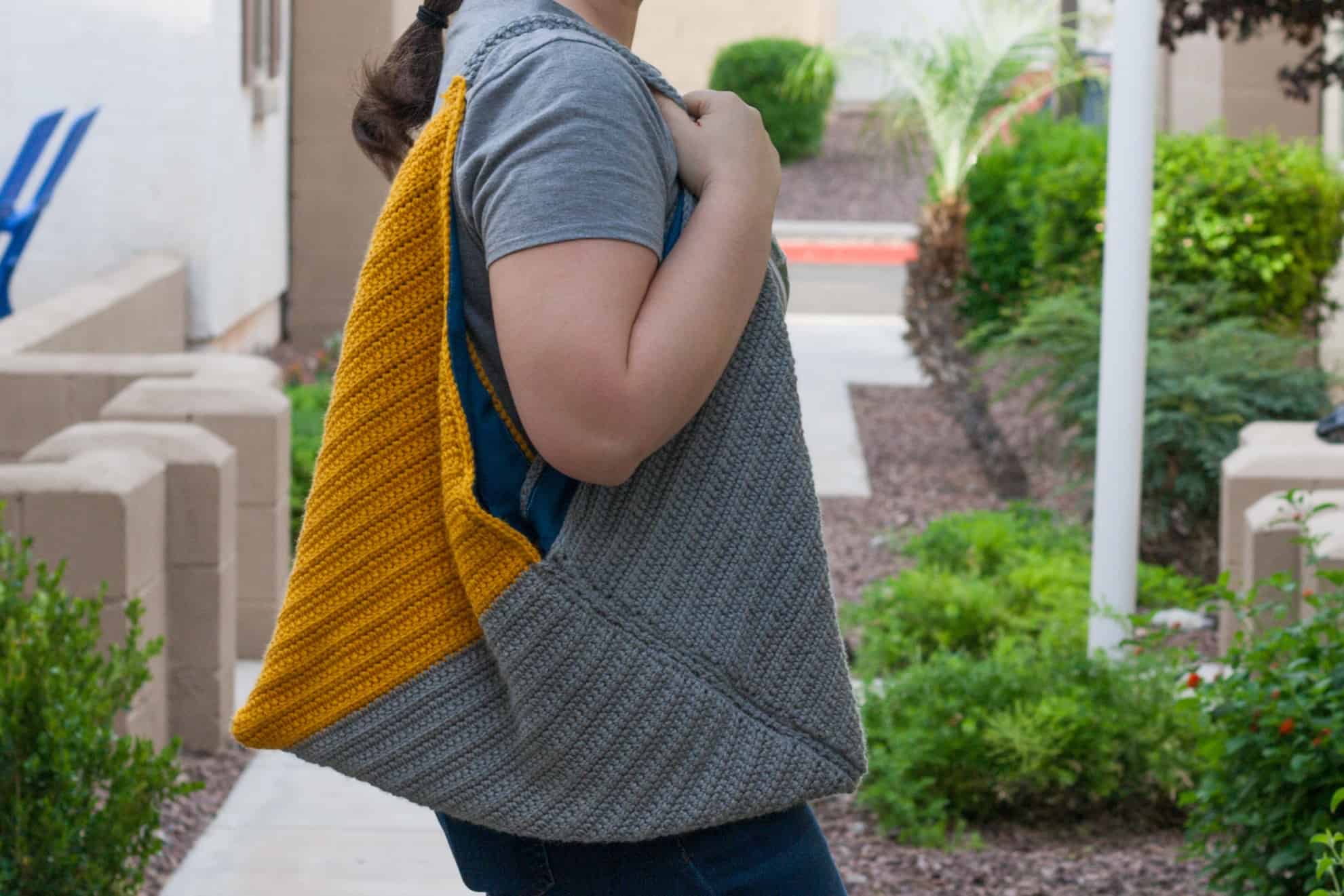 Easy Trifold Crochet Bag Pattern - Winding Road Crochet