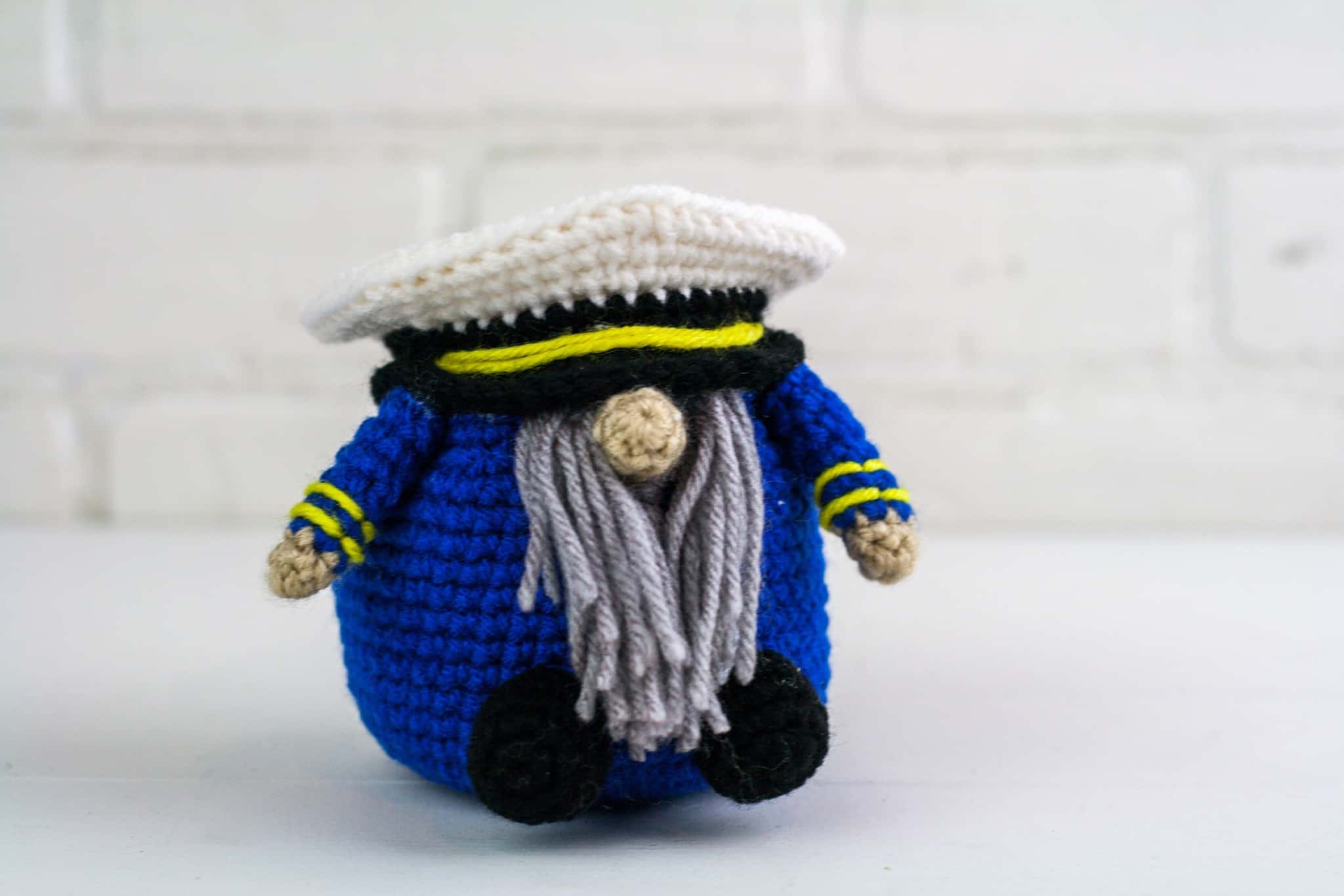 Crochet Military Gnome Free Pattern - Winding Road Crochet