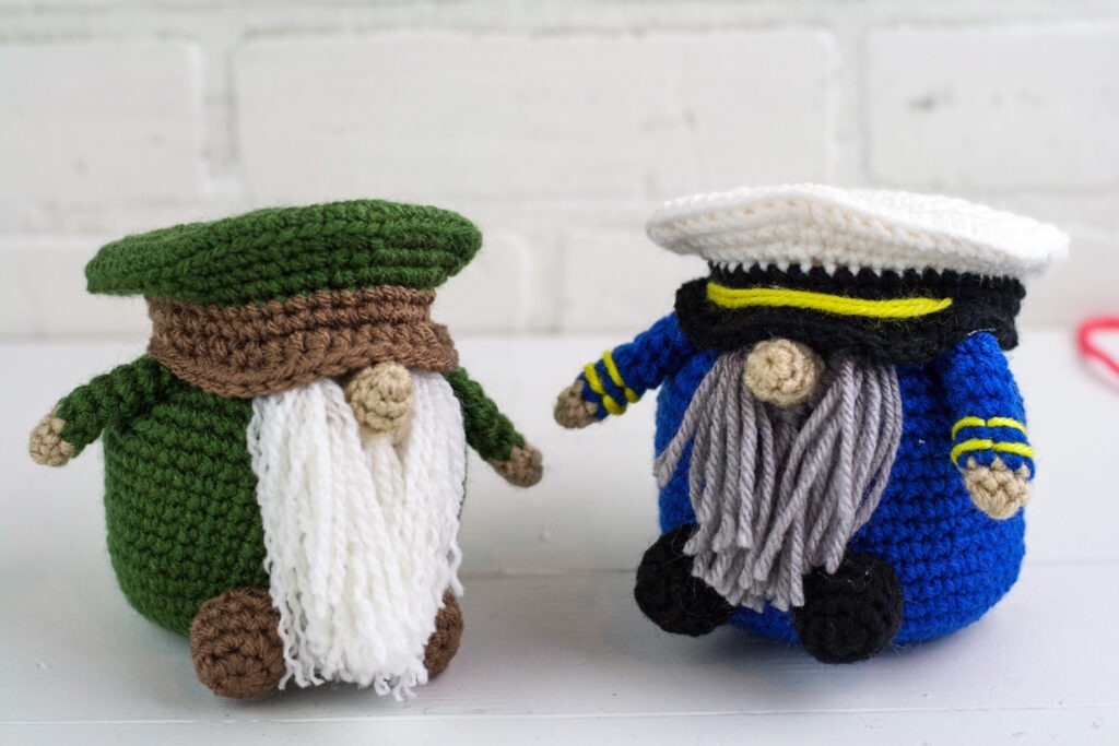 Crochet Patriotic Gnome Free Pattern - Winding Road Crochet