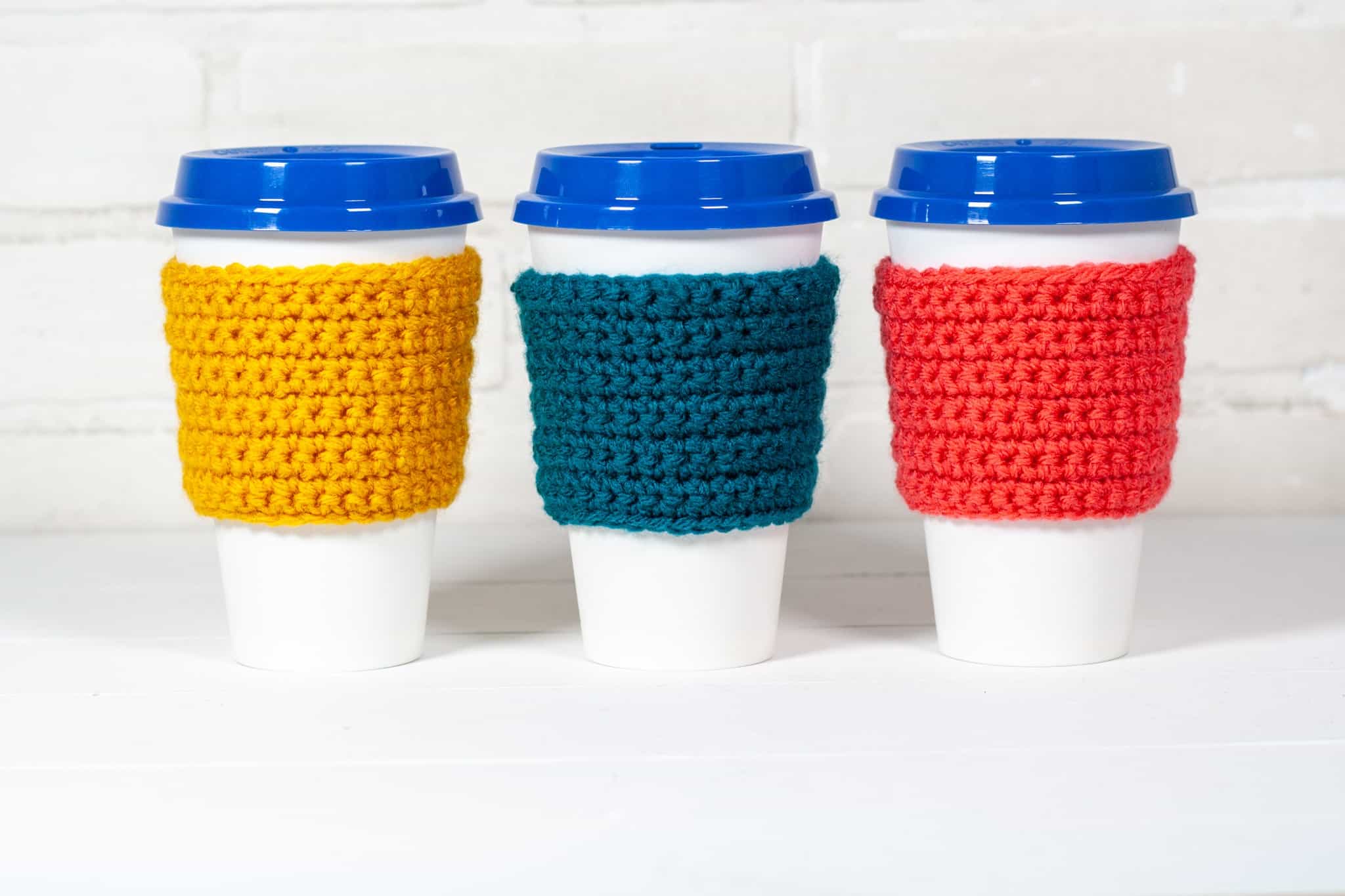 Beginner Crochet Coffee Cozy Pattern - Winding Road Crochet