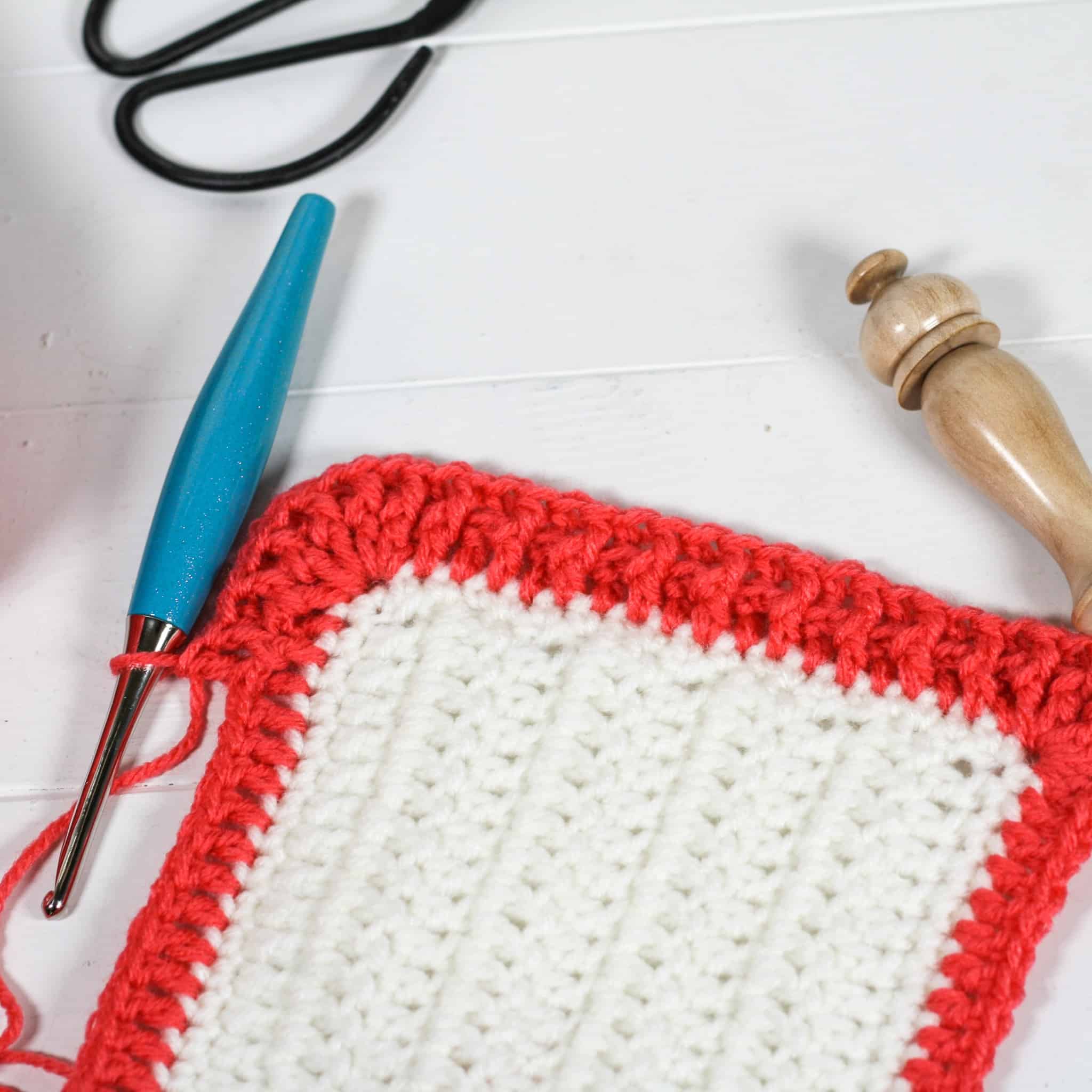 Rib Crochet Border: How to Crochet - Winding Road Crochet