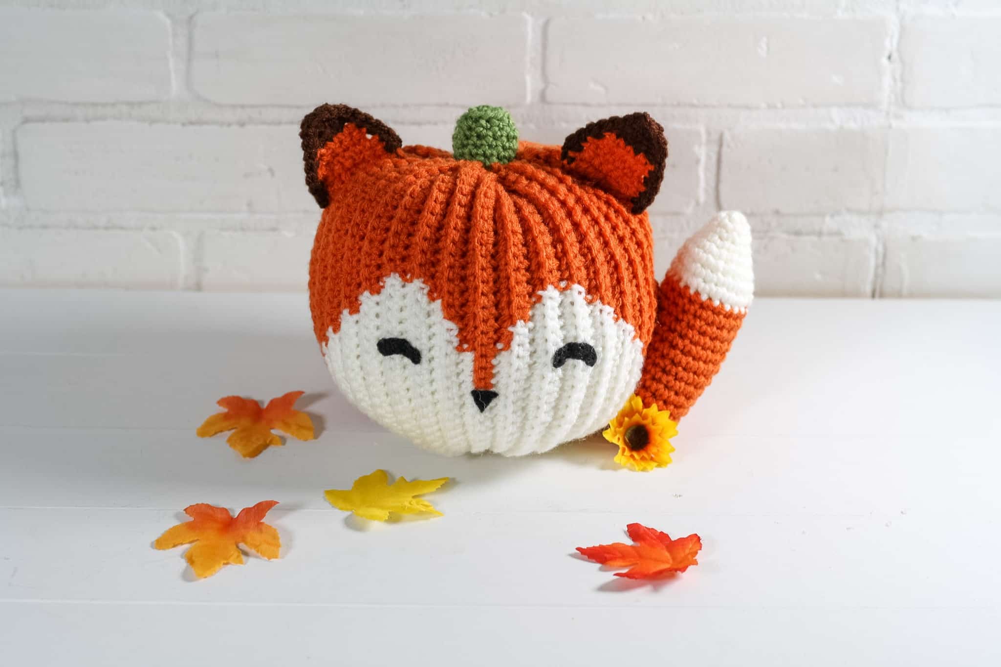 Crochet Fox Pumpkin Free Pattern and Video Tutorial - Winding Road Crochet