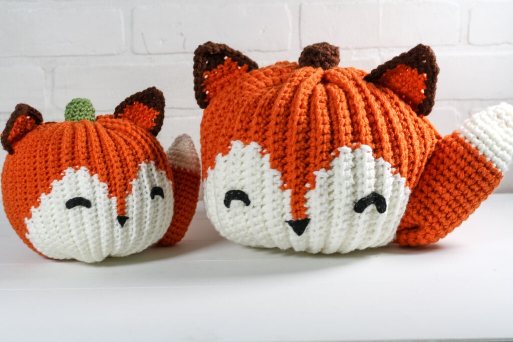 Crochet Fox Pumpkin Free Pattern and Video Tutorial - Winding Road Crochet