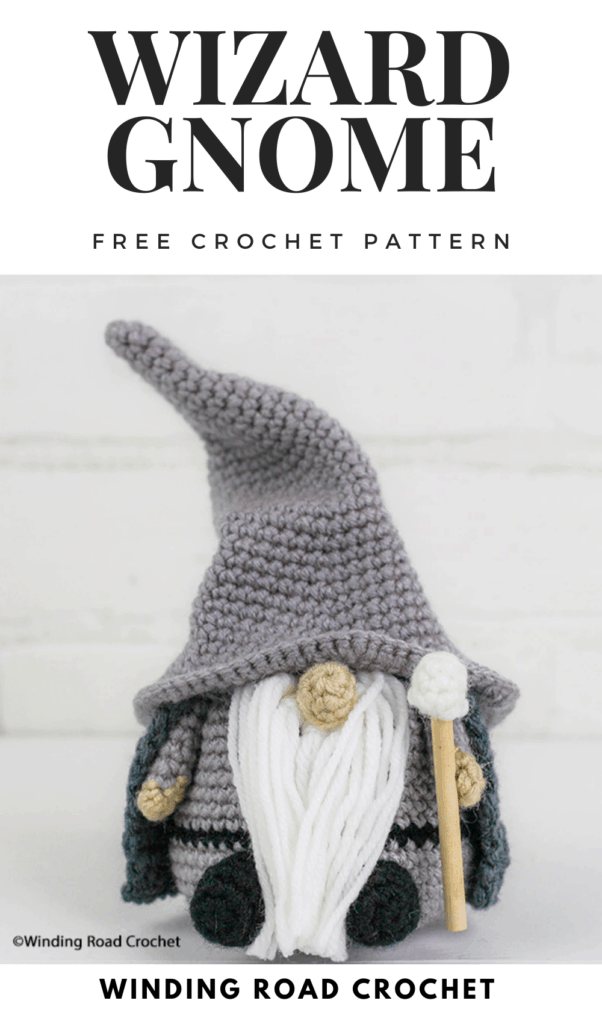 Epic Crochet Wizard Gnome - Easy Free Pattern - Winding Road Crochet