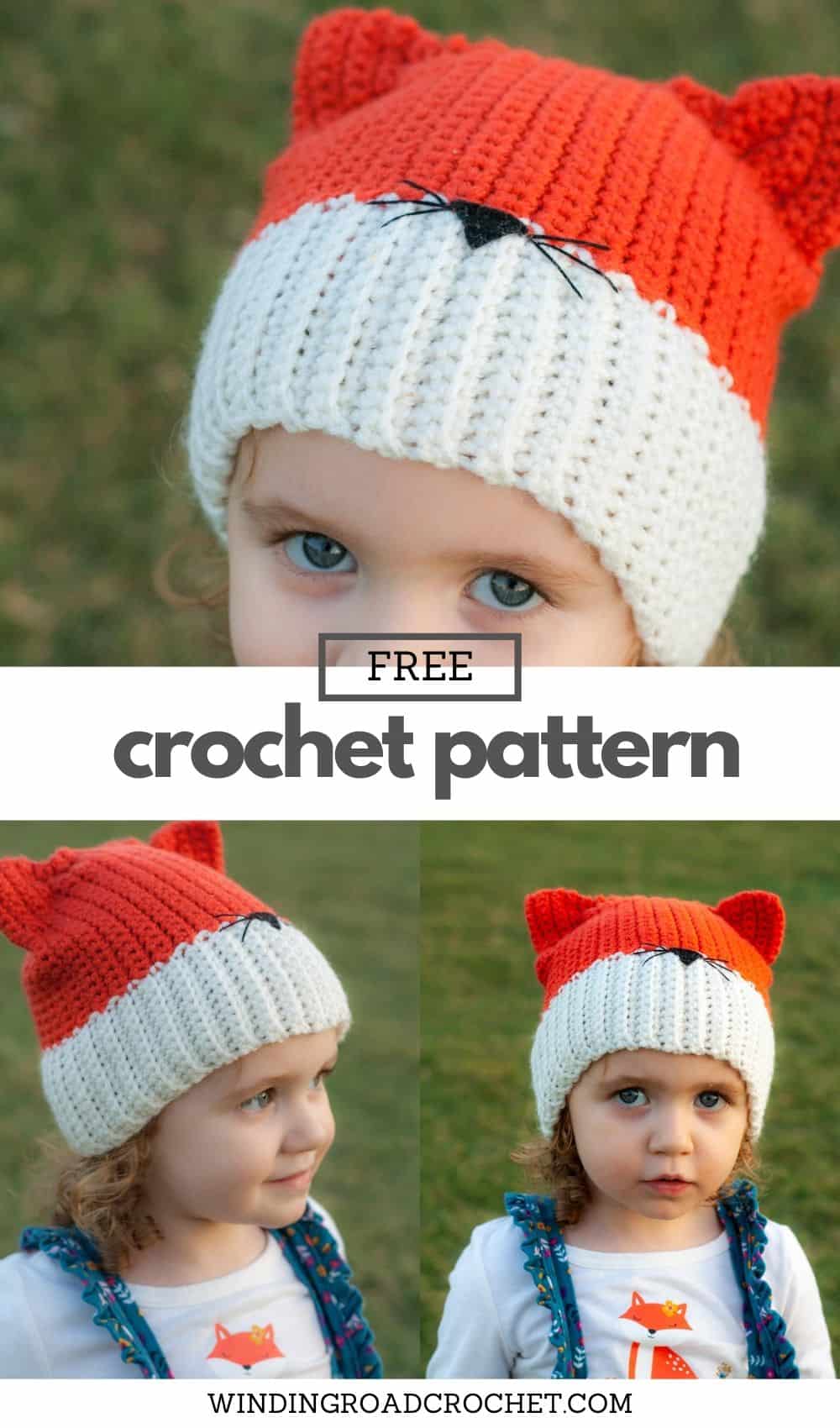 Crochet Fox Hat: Quick and Easy Free Pattern - Winding Road Crochet