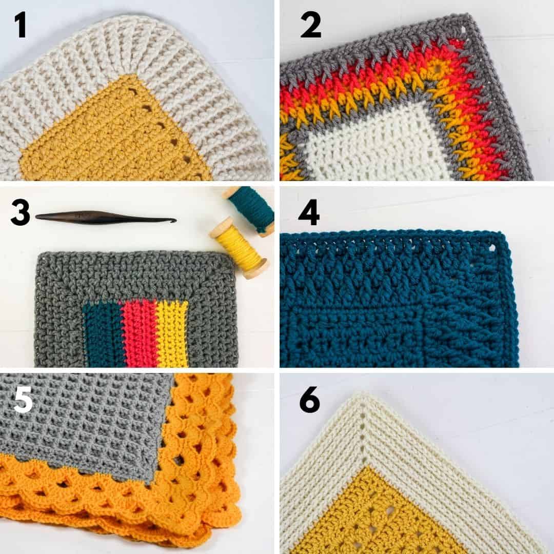 Herringbone Crochet Border: How to Crochet - Winding Road Crochet