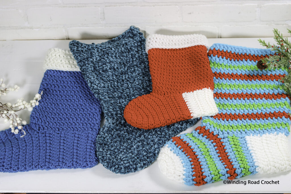 One Hour Stocking - Easy Free Crochet Pattern - Winding Road Crochet