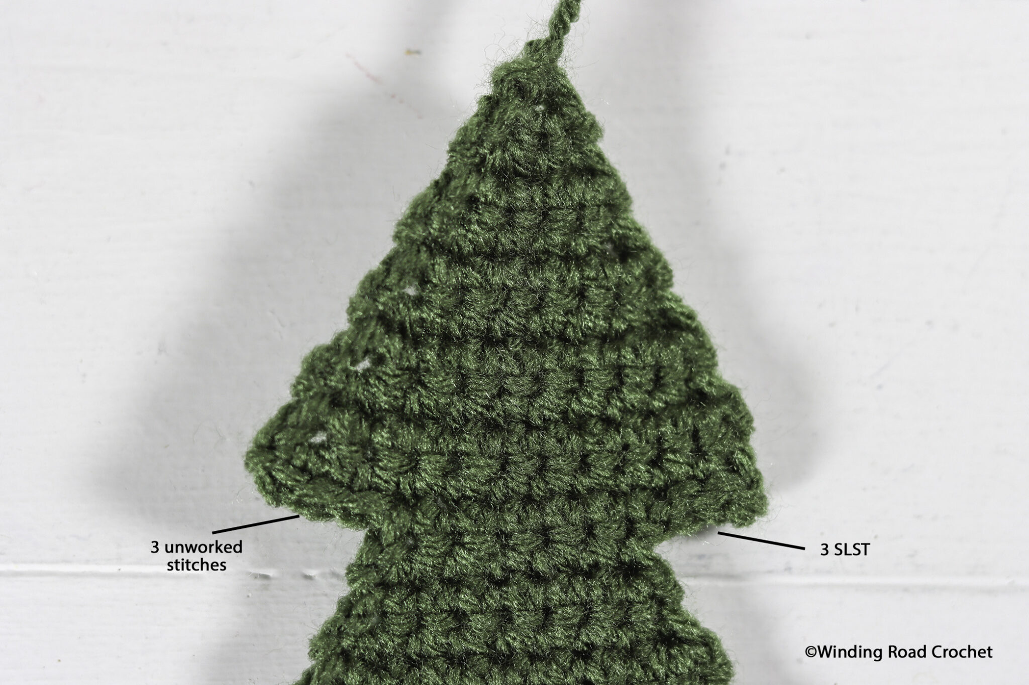 Simple Crochet Tree Set Perfect Winter Pattern - Winding Road Crochet