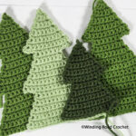 Simple Crochet Tree Set Perfect Winter Pattern - Winding Road Crochet