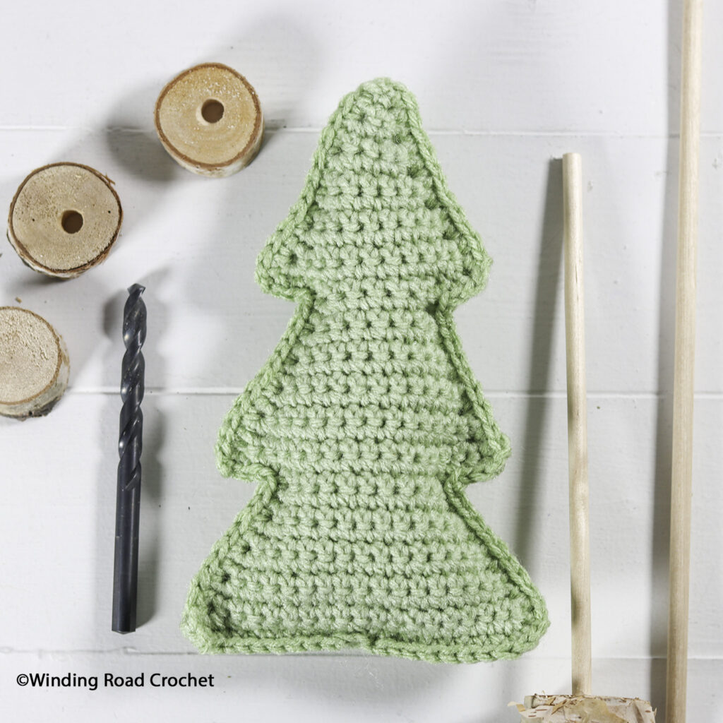Simple Crochet Tree Set Perfect Winter Pattern - Winding Road Crochet
