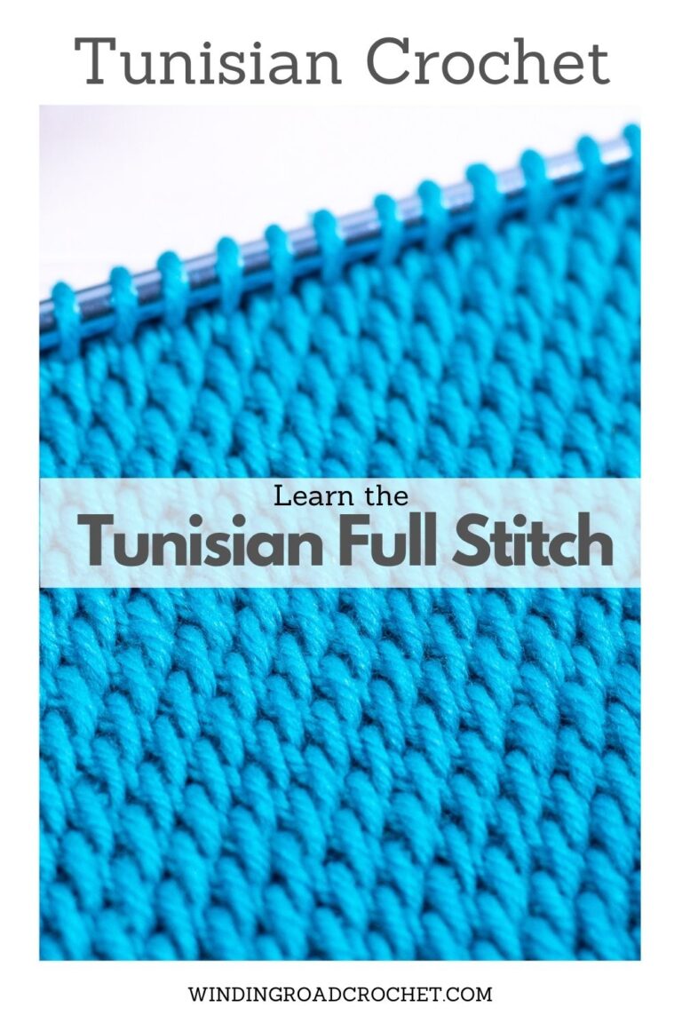 How to Tunisian Crochet - Lesson 6 Tunisian Full Stitch - Winding Road ...