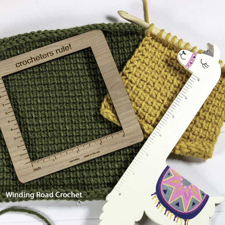 How to Tunisian Crochet - Lesson 5 All About Gauge - Winding Road Crochet