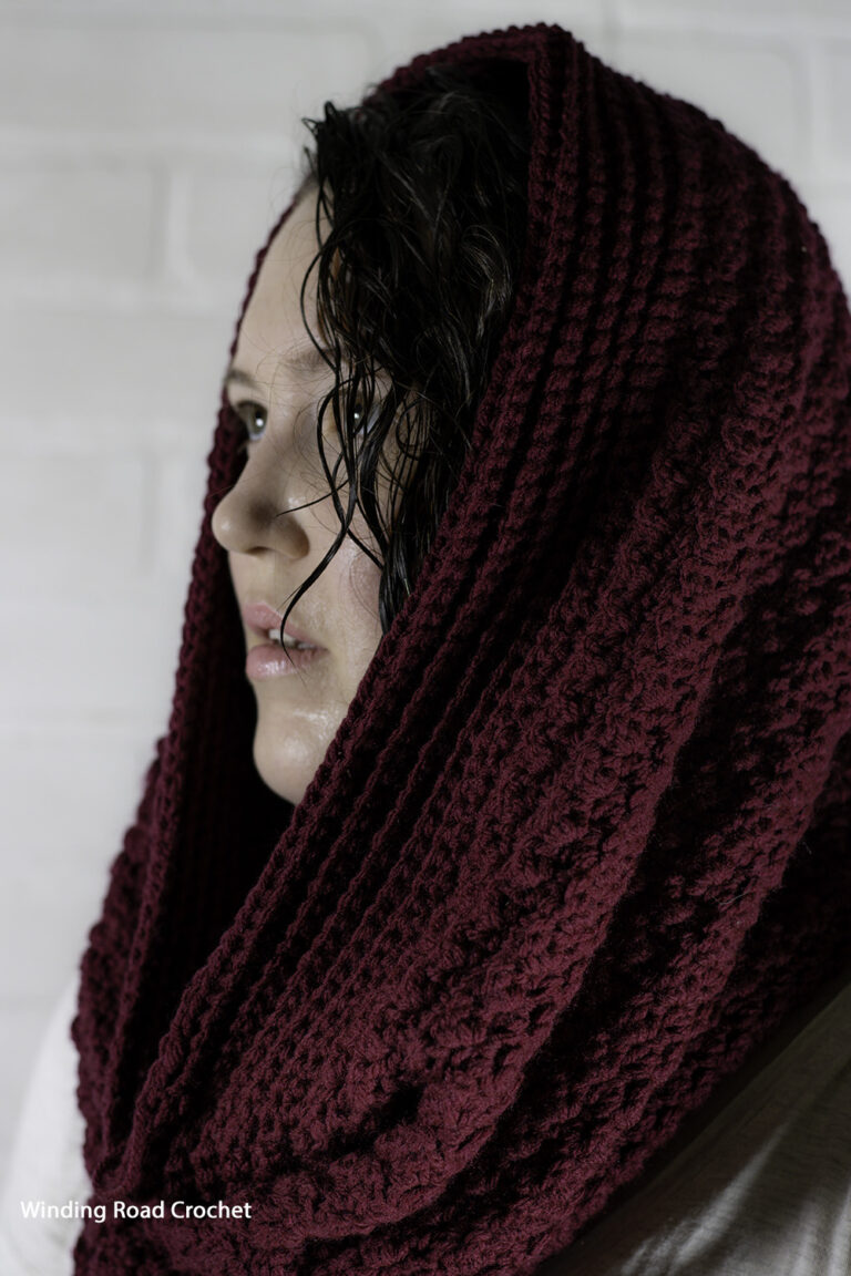 Textured Crochet Cowl to beat the scarf Free Pattern - Winding Road Crochet