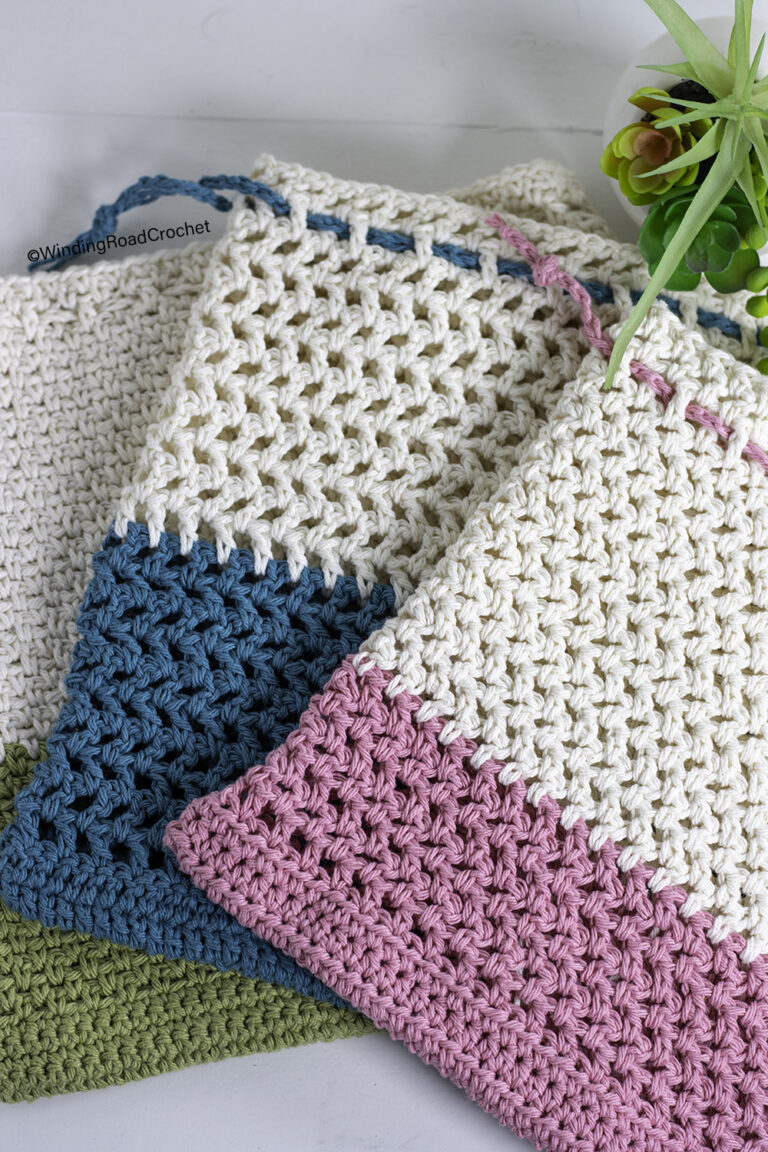 Crochet Produce Bag Pattern: A way to Reduce Waste - Winding Road Crochet