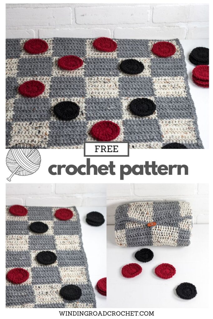 Portable Crochet Checkerboard Pattern: An Easy Giant Game - Winding ...