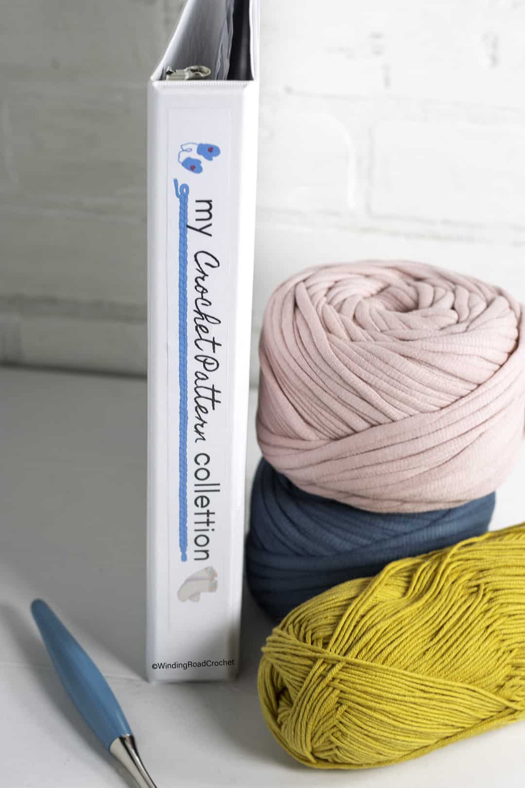 Printable Crochet Pattern Binder Cover Pages - Winding Road Crochet