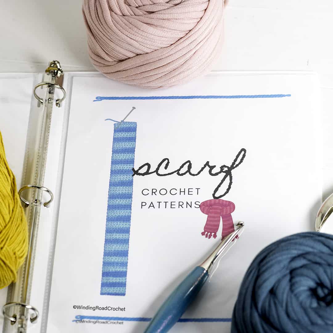 Printable Crochet Pattern Binder Cover Pages - Winding Road Crochet
