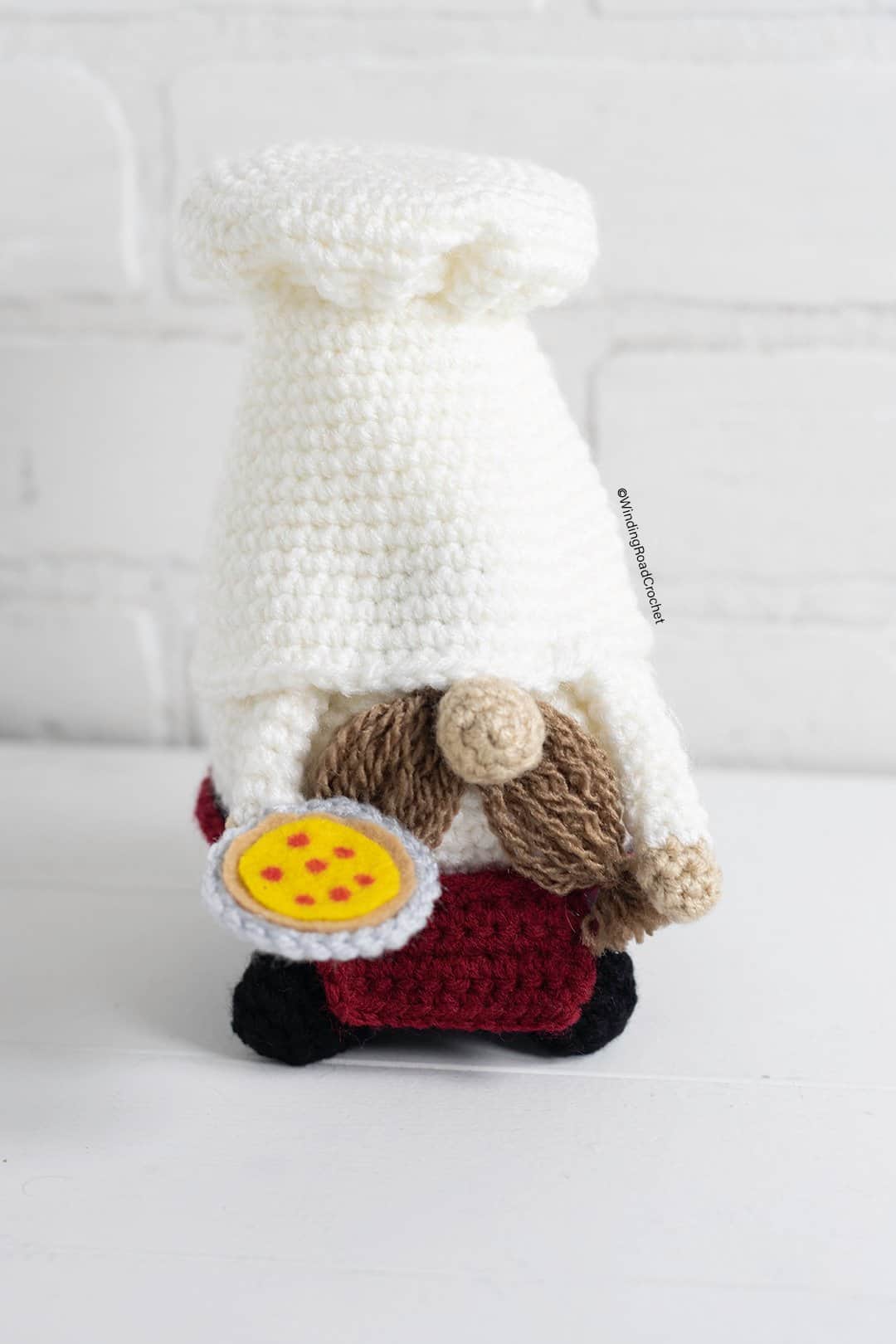 Crochet Chef Gnome: Free Pattern for a Baker Gnome - Winding Road Crochet