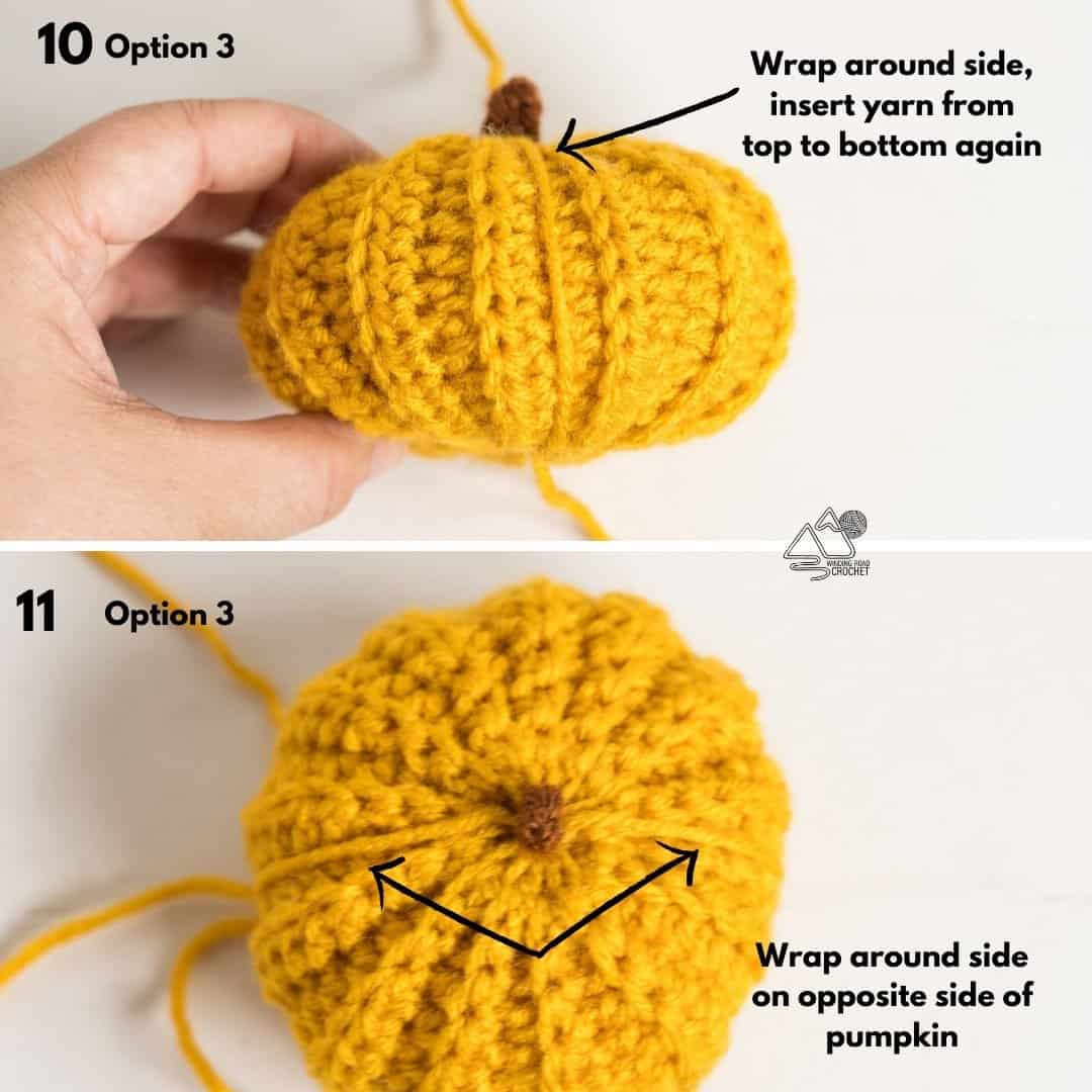 Crochet Gourd and Small Pumpkin Free Pattern - Winding Road Crochet