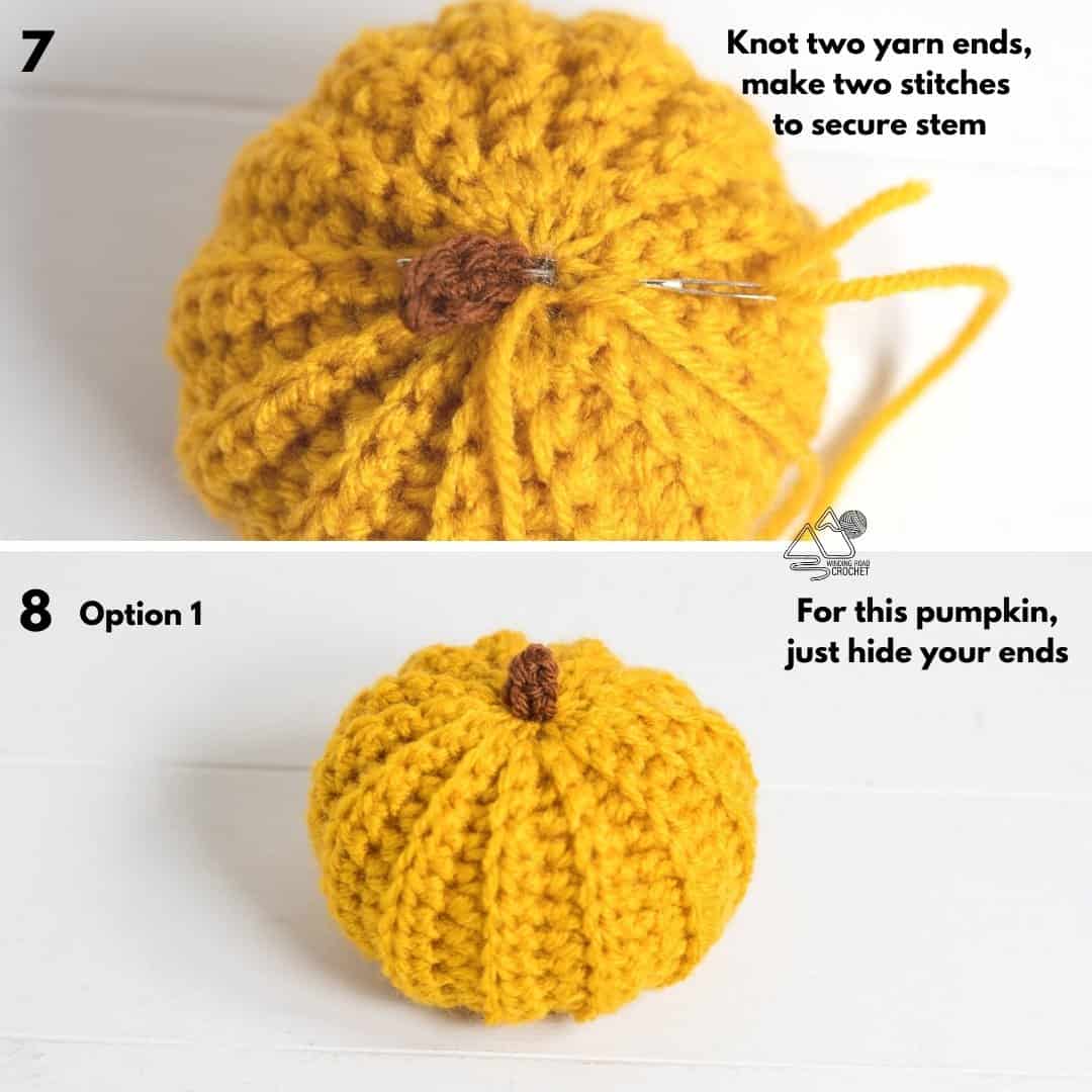 Crochet Gourd and Small Pumpkin Free Pattern - Winding Road Crochet
